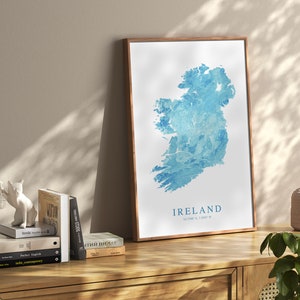 Ireland Map Print, Map of Ireland, Ireland Map Poster, Ireland Gift ...
