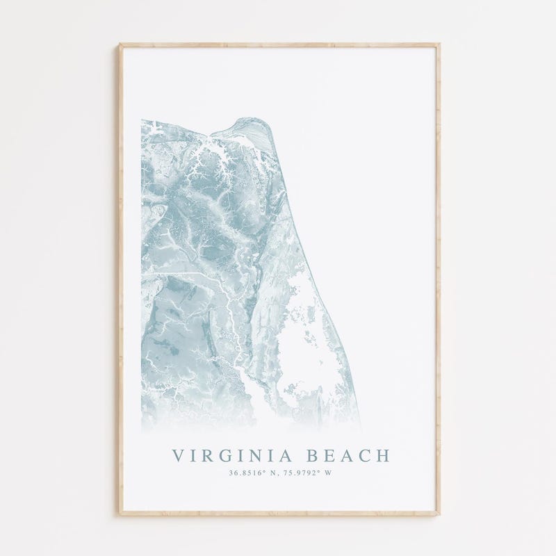 Virginia Beach Bay Poster - Etsy