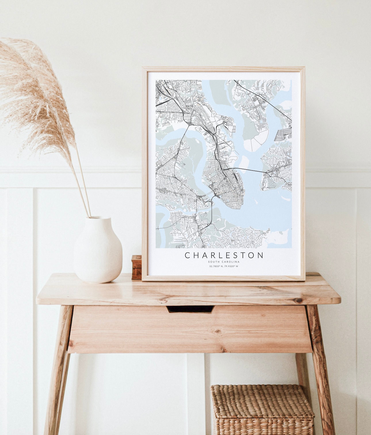 Charleston South Carolina Map Print, Map of Charleston, Charleston ...