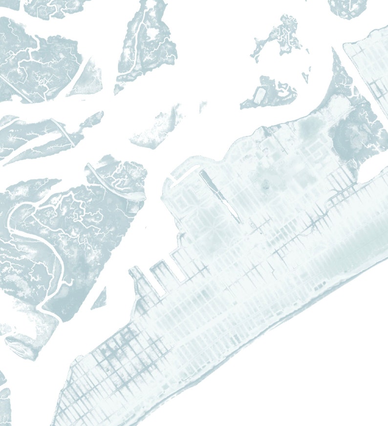 Margate City Jersey Map Print, Map of Margate City, Margate City Gift ...