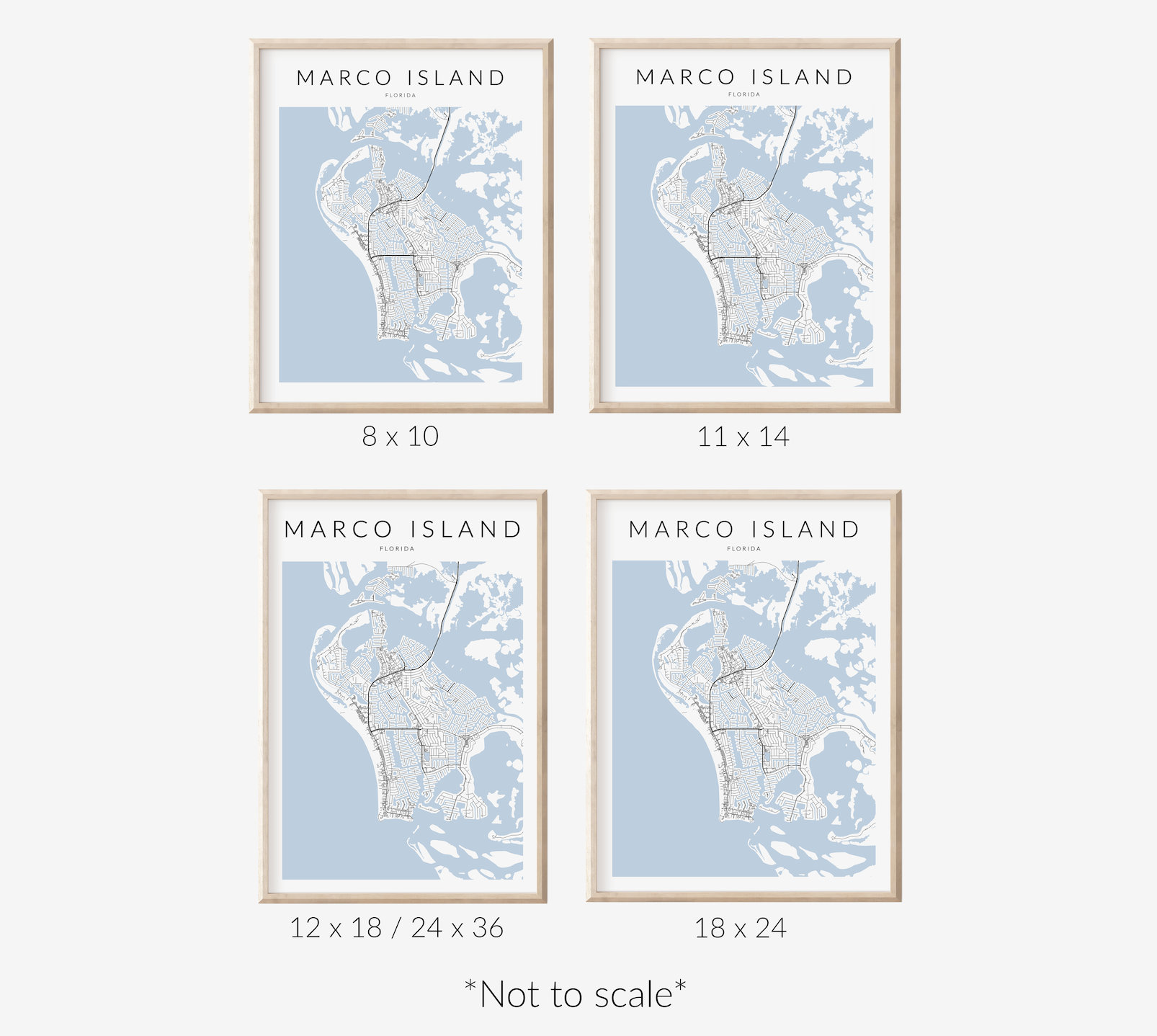Marco Island Map Print, Florida Map Print, Marco Island Florida Poster ...