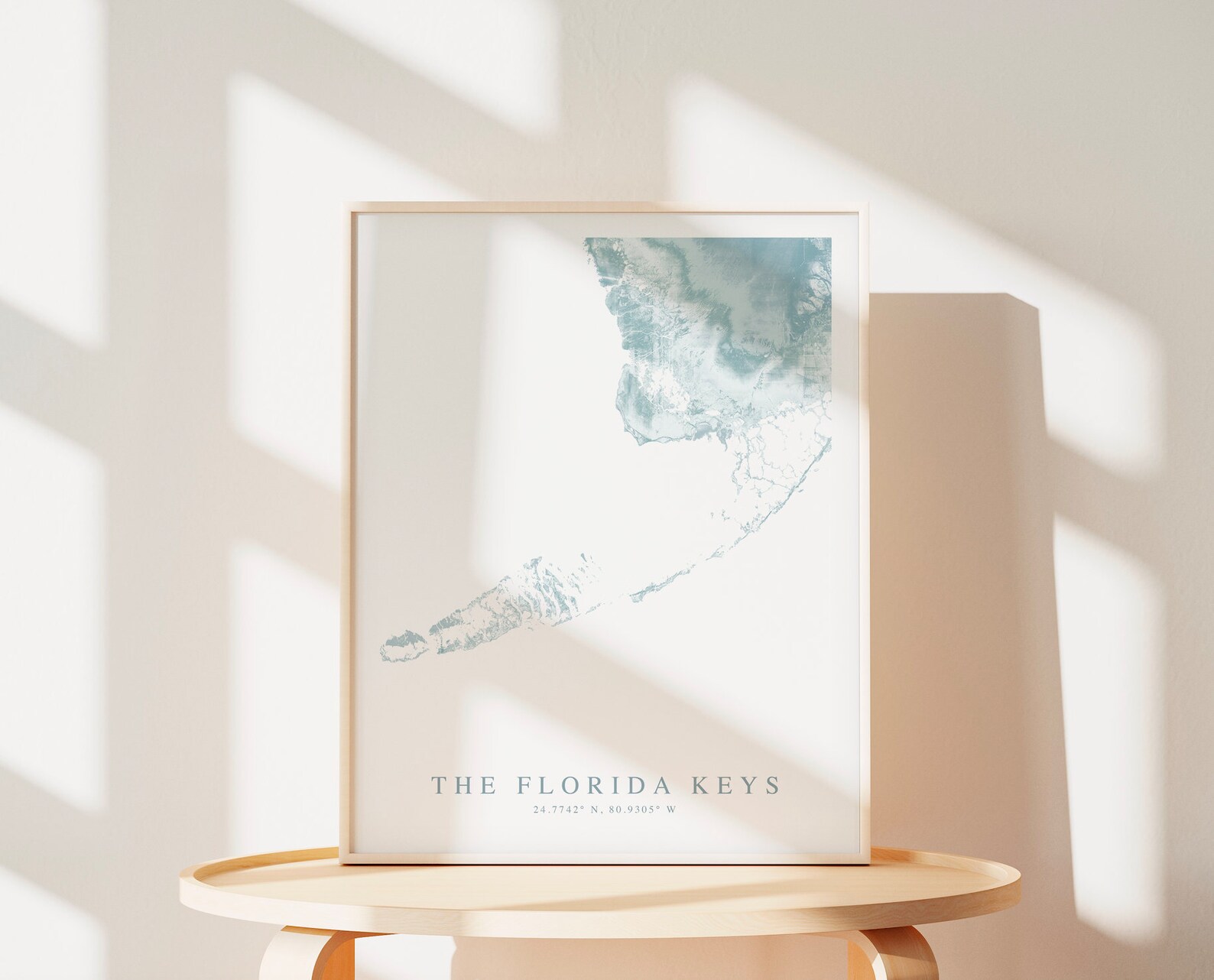 Florida Keys Map Print, Key West Gift, Islamorada Florida Map, Florida ...