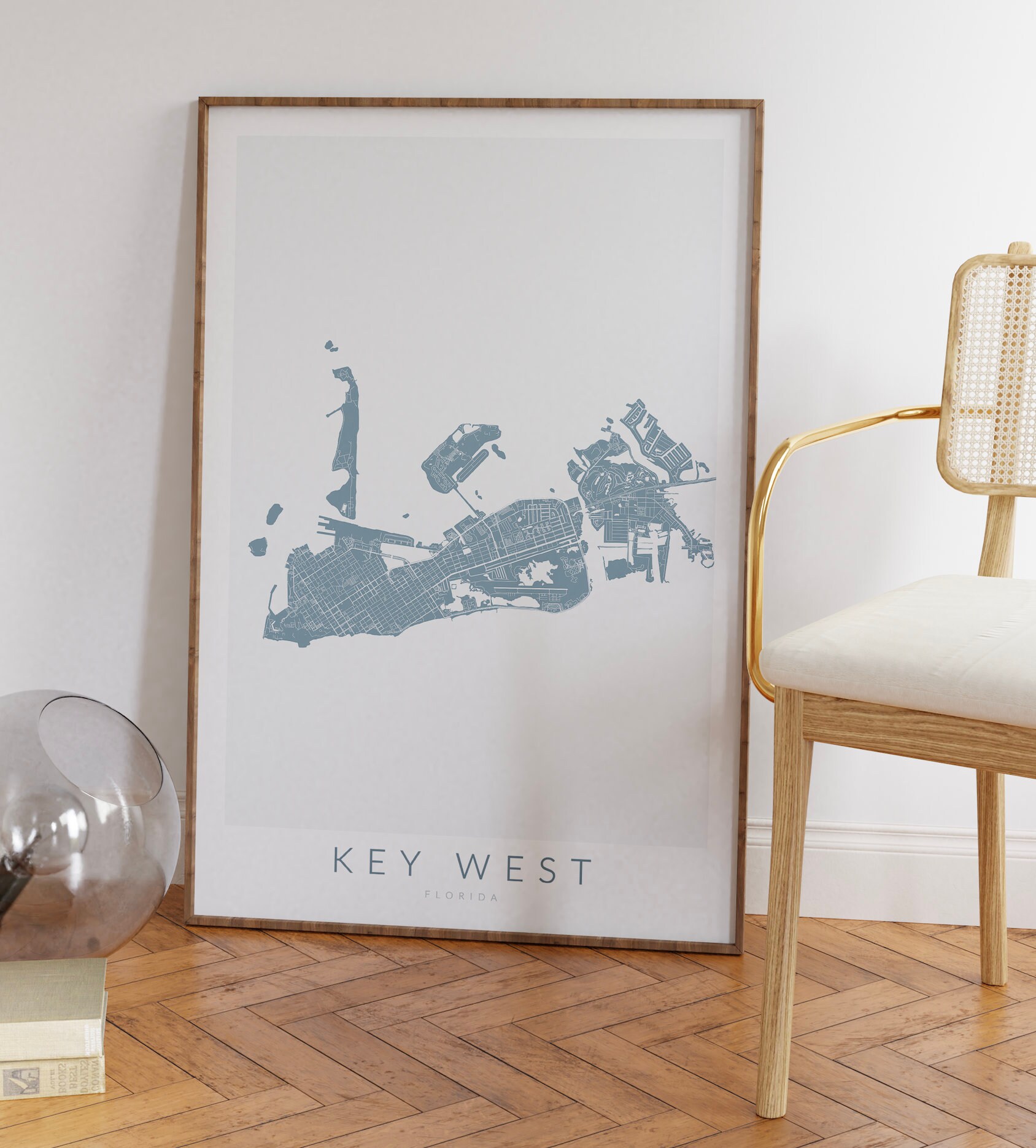 Key West Map Print, Florida Keys Map Print, Key West Poster, Key West ...