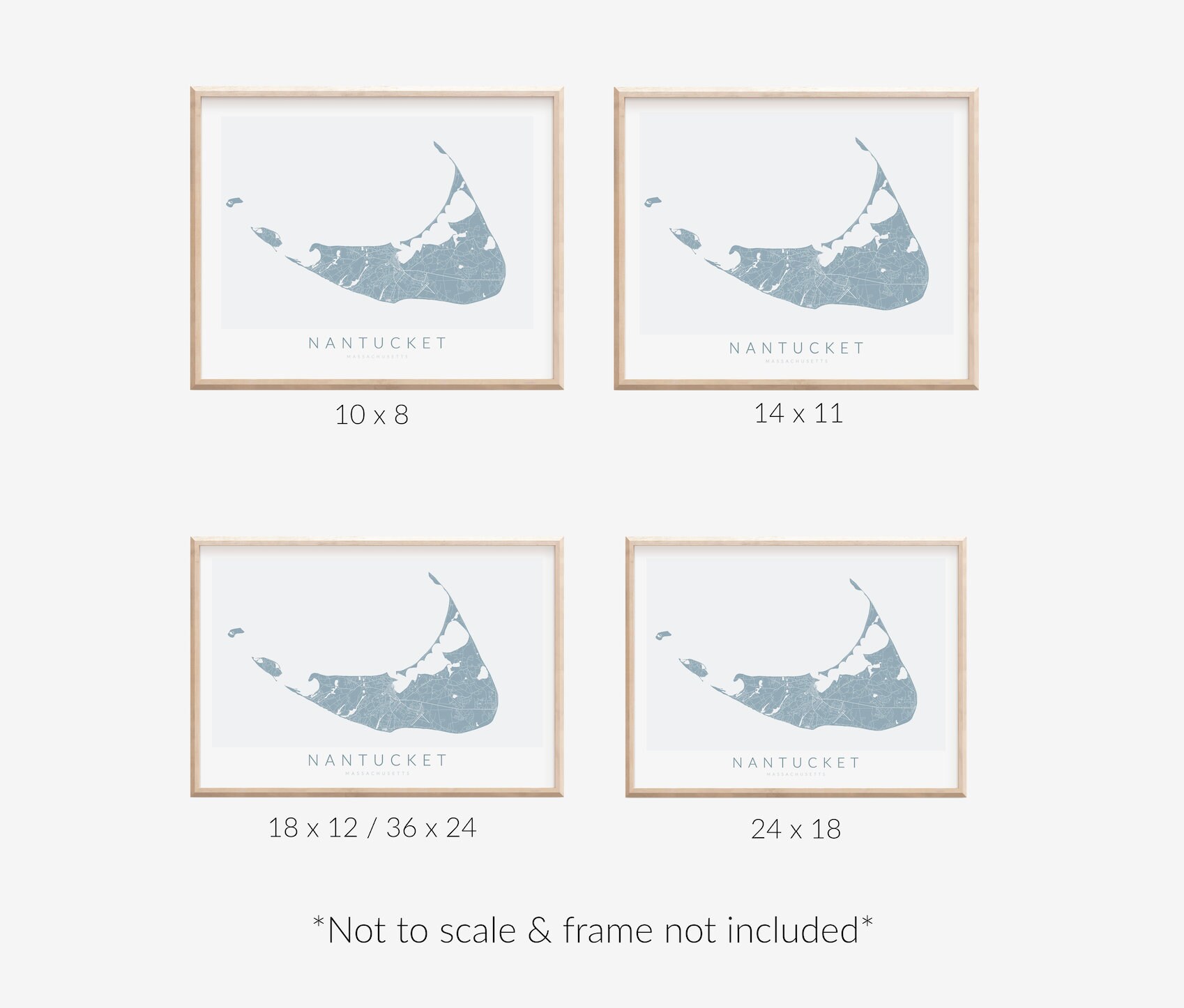 Nantucket Map Print, Nantucket Poster, Nantucket Art, Nantucket MA Gift ...