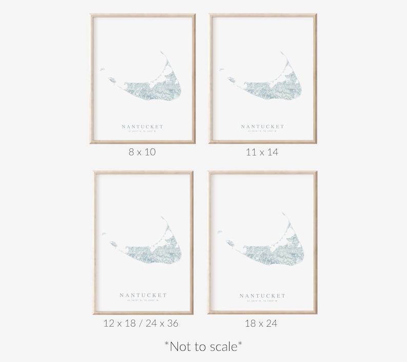 Nantucket Map Poster, Nantucket Map Decor, Nantucket Poster, Nantucket ...