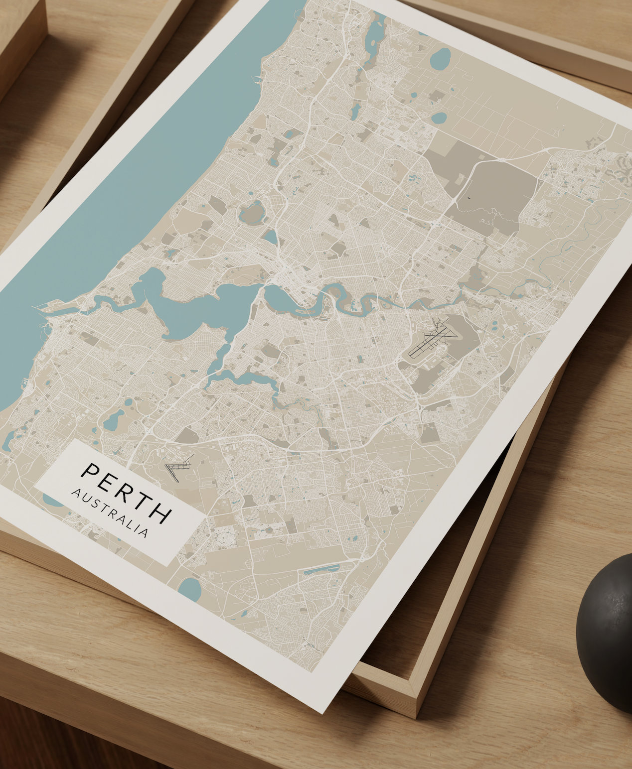 Perth Australia Map Print, Map of Perth, Australia Wall Art, Australia ...