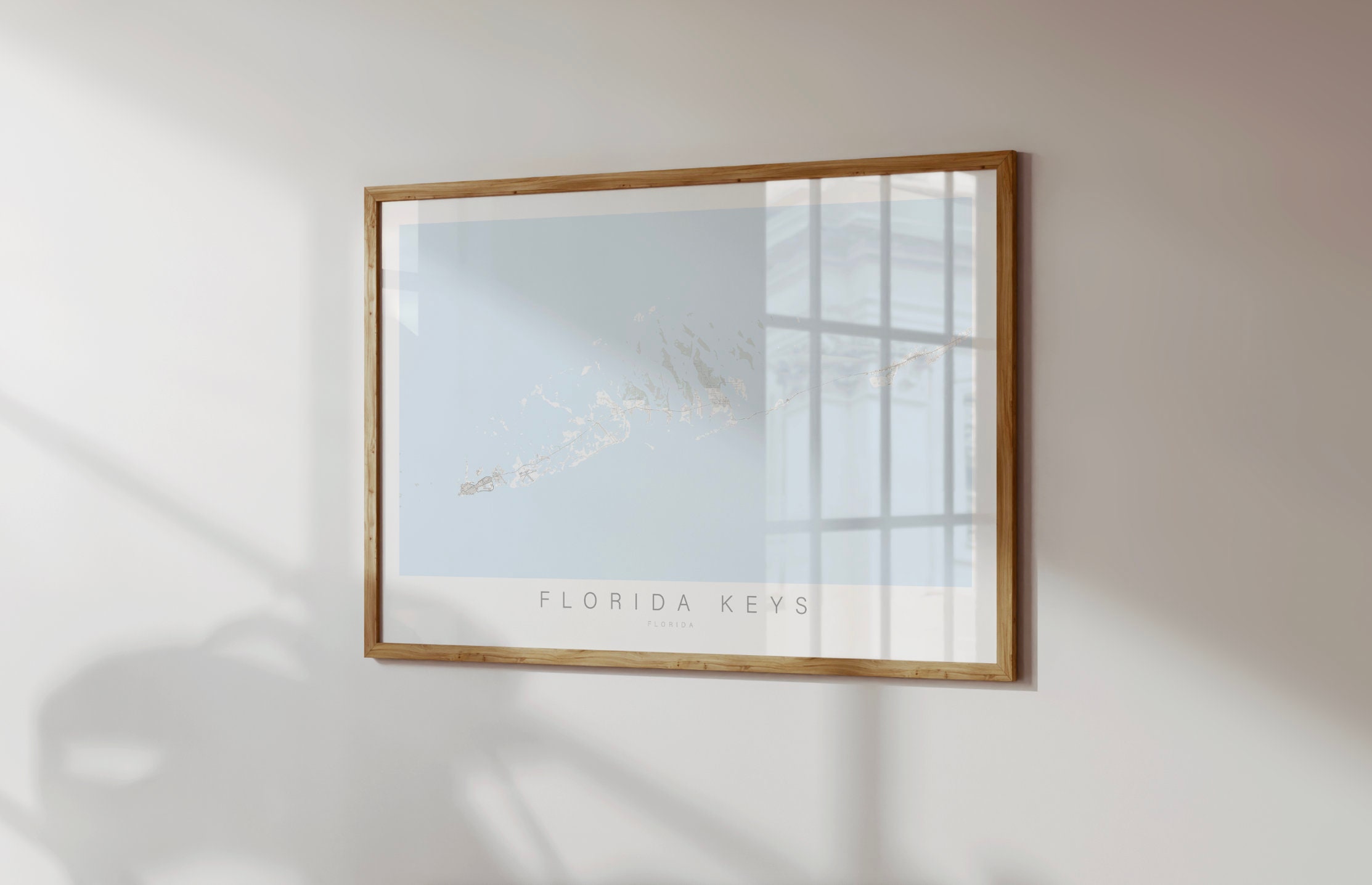 Florida Keys Map Print, Key West Florida Map, Florida Poster, Key West ...