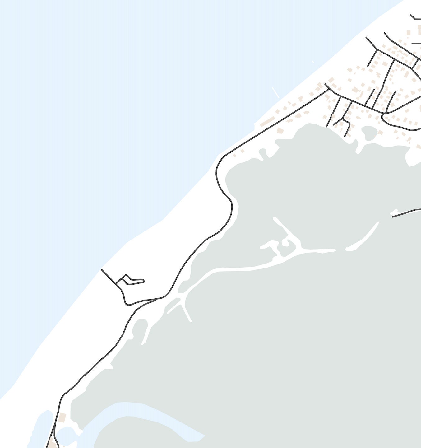 Chapin Beach Map Print, Cape Cod Map Print, Dennis Massachusetts Poster ...