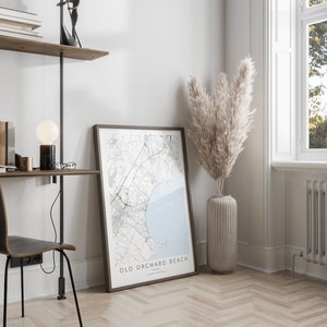 Old Orchard Beach Map Print, OOB Maine Map Print, Old Orchard Beach ...