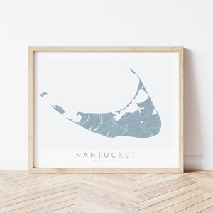 Nantucket Map Print, Nantucket Poster, Nantucket Art, Nantucket MA Gift ...