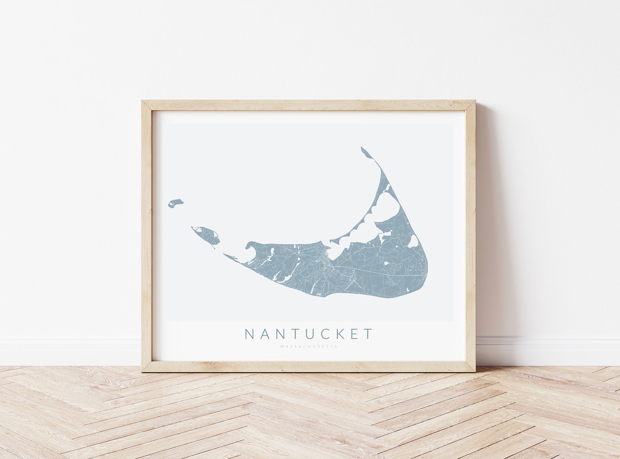 Nantucket Map Print, Nantucket Poster, Nantucket Art, Nantucket MA Gift ...