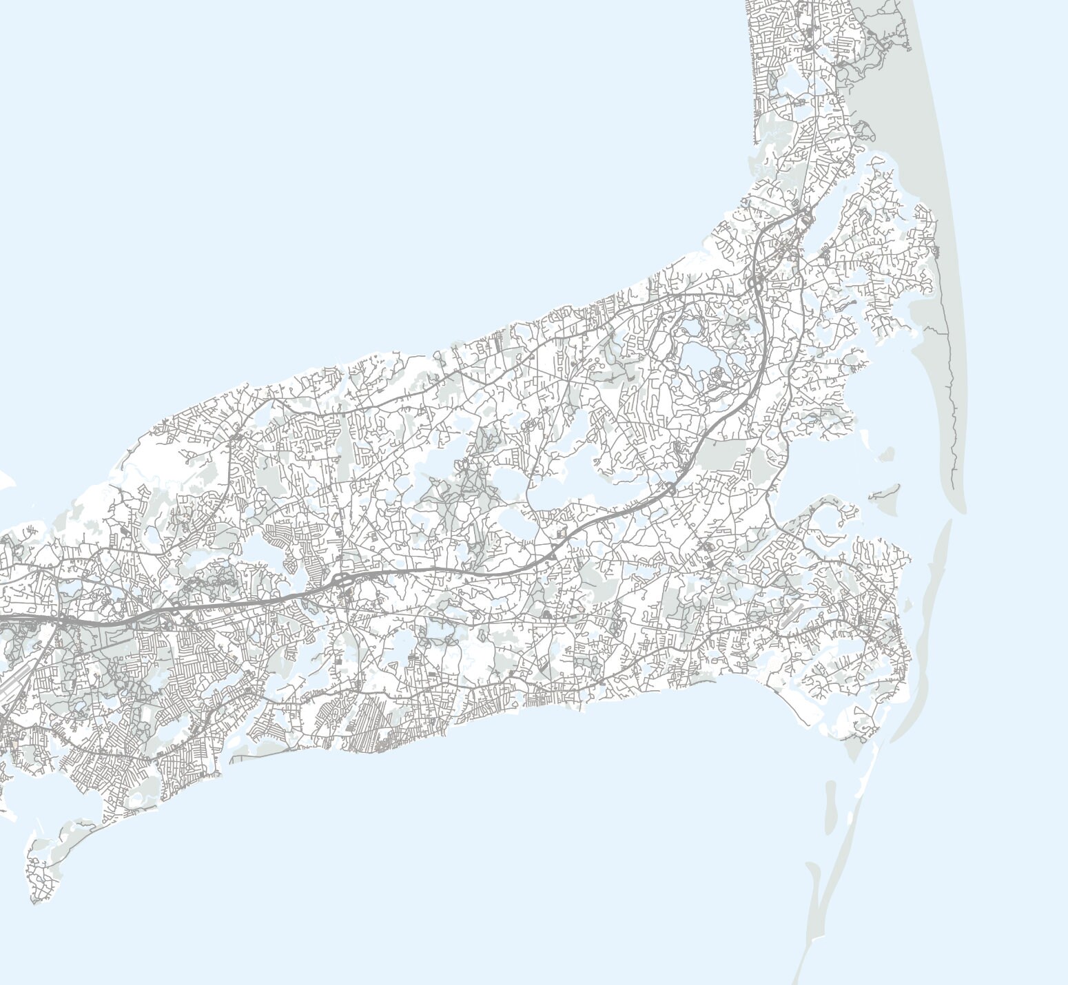 Cape Cod Map Print, Cape Cod Poster, Nantucket Map Print, Martha's ...