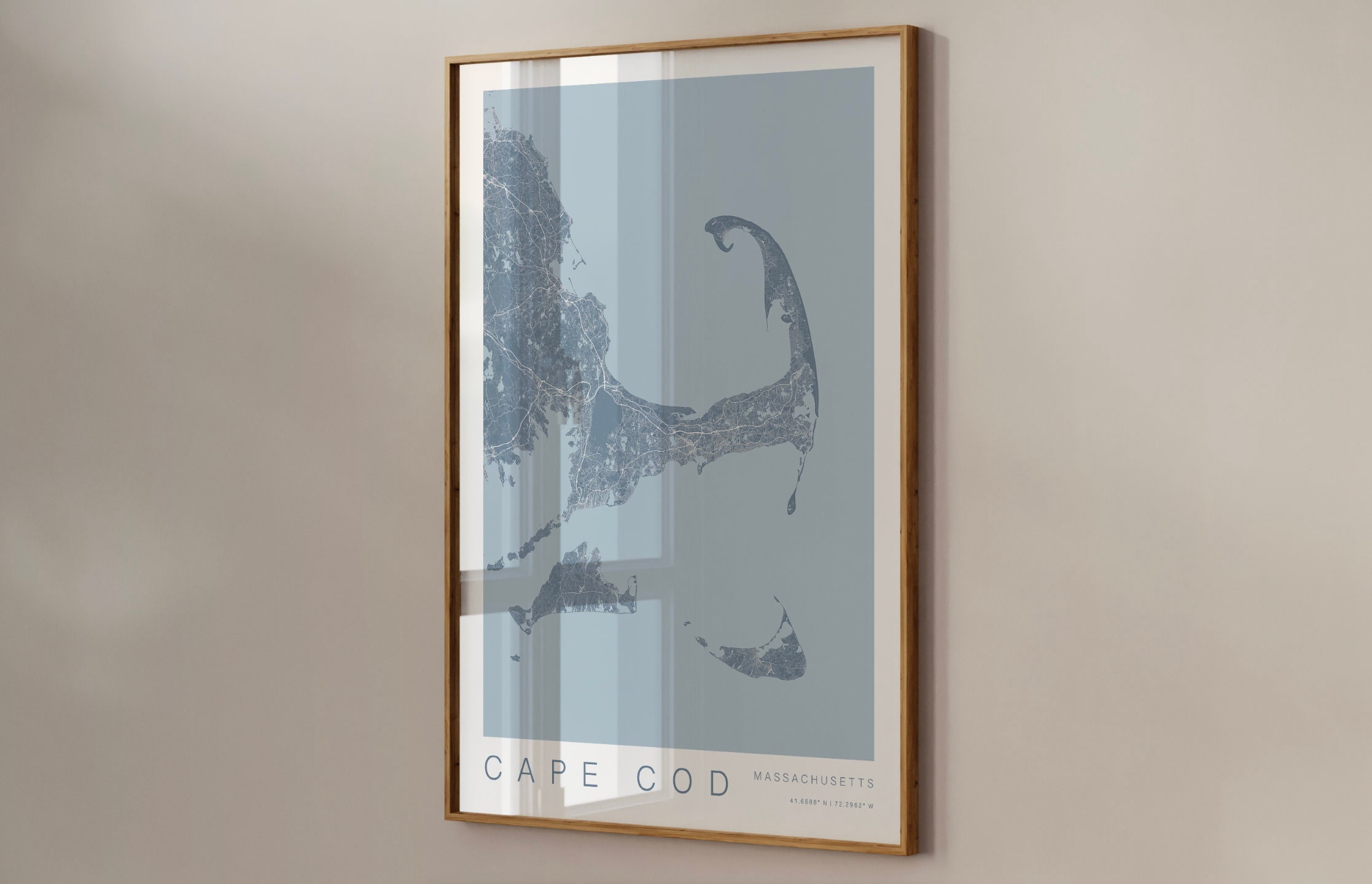 Cape Cod Map Print, Cape Cod Poster, Nantucket Map Print, Martha's ...