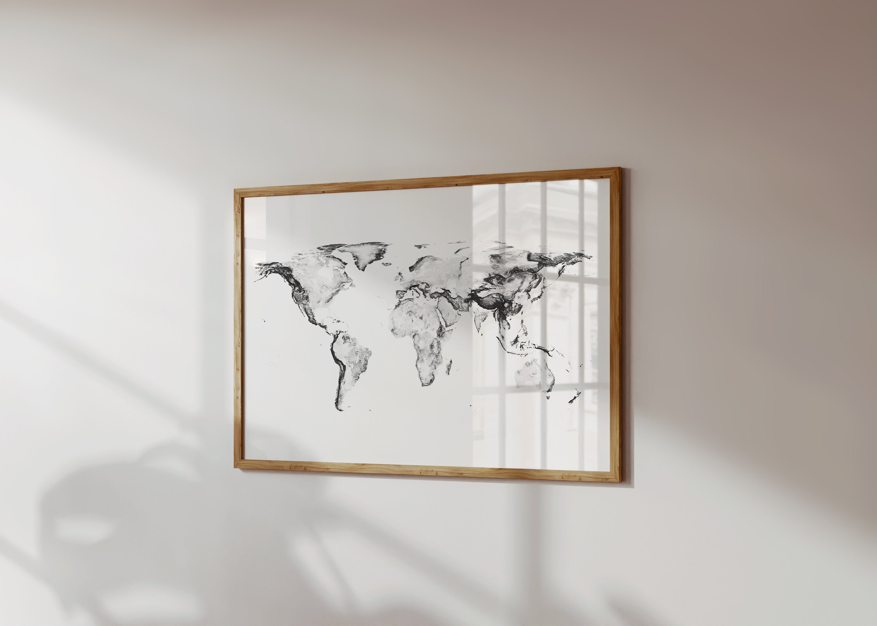 World Map Print World Map Poster Map of the World Poster - Etsy
