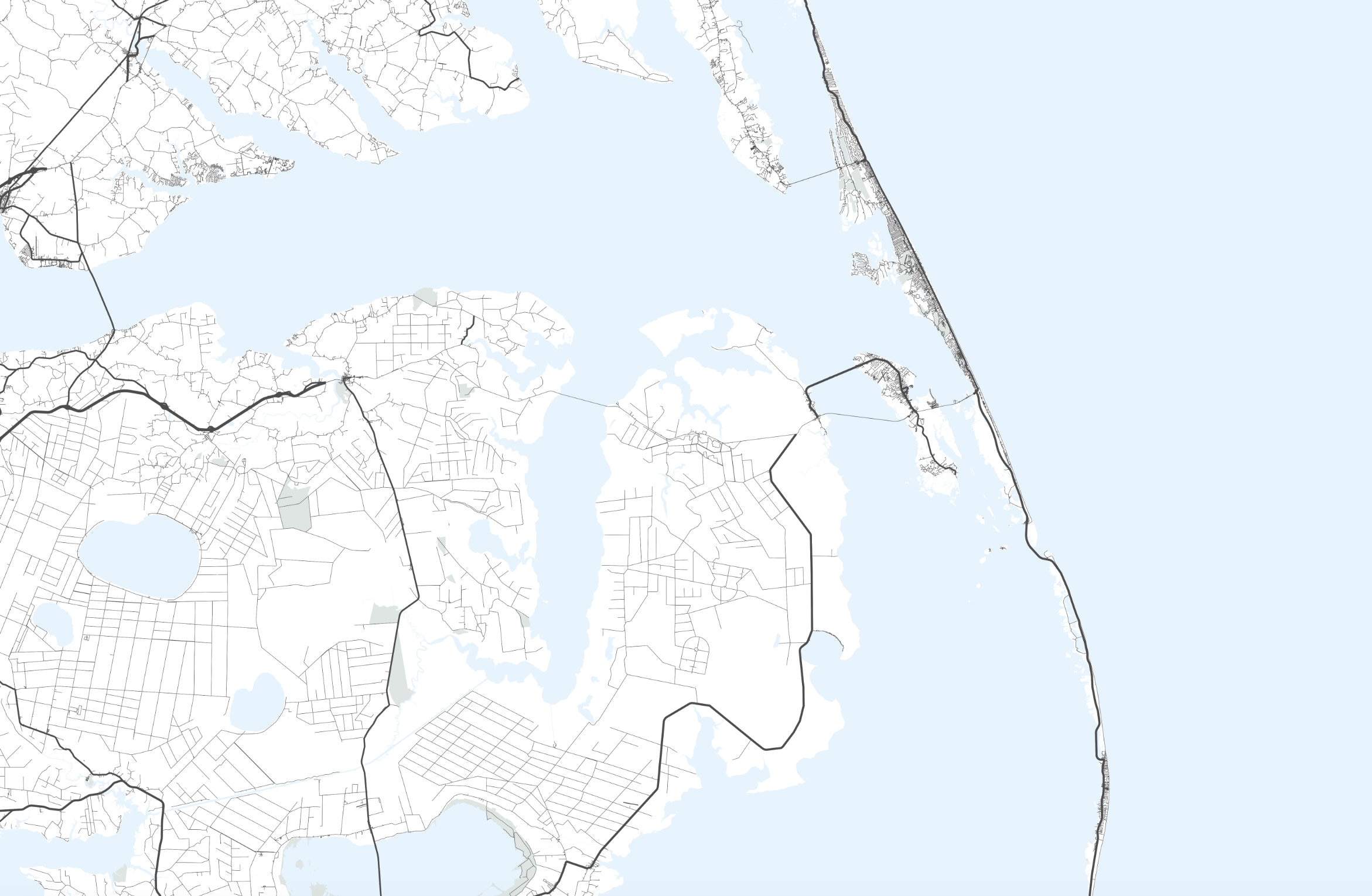 Outer Banks Map Print Outer Banks Poster North Carolina Wall - Etsy