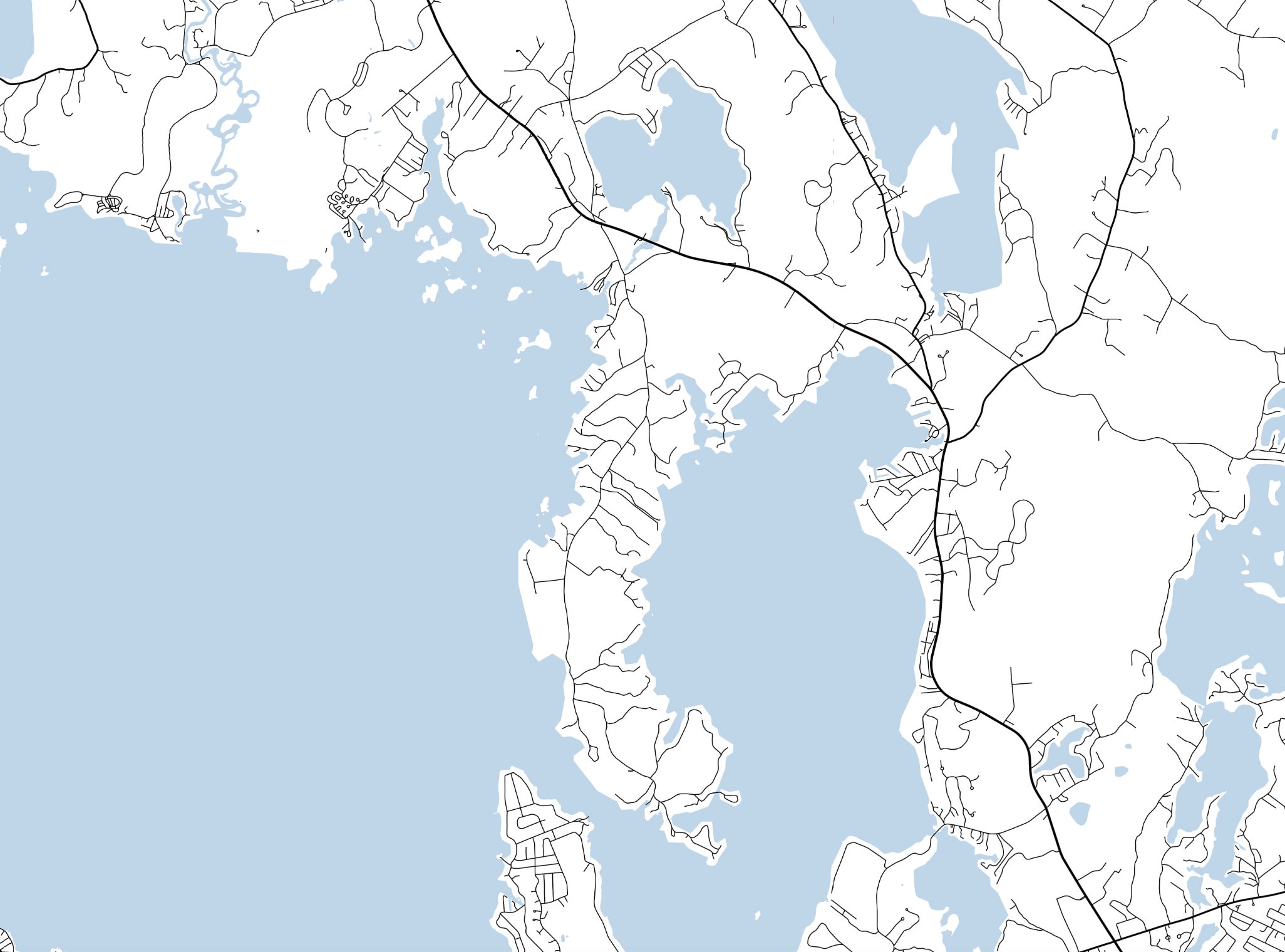 Sebago Lake Map Print, Sebago Lake Poster, Maine Wall Art, Maine Decor ...