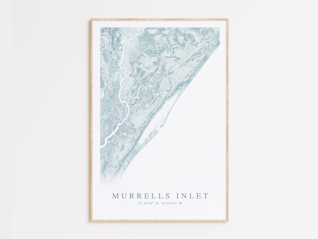 Murrells Inlet Map Print, Map of Murrells Inlet South Carolina ...