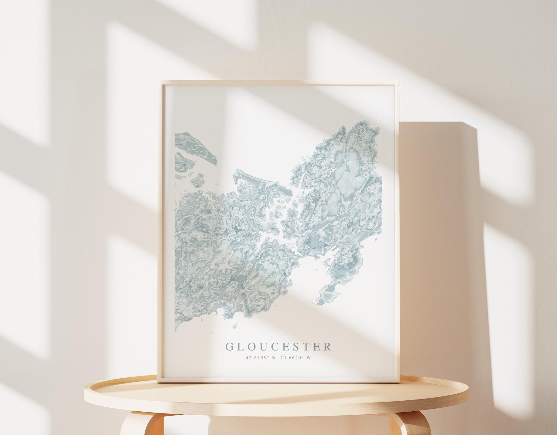 Gloucester Map Print, Massachusetts Map Poster, Gloucester Gift, Cape ...