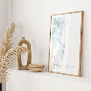 Fenwick Island Map Print, Map of Fenwick Island Delaware, Fenwick ...