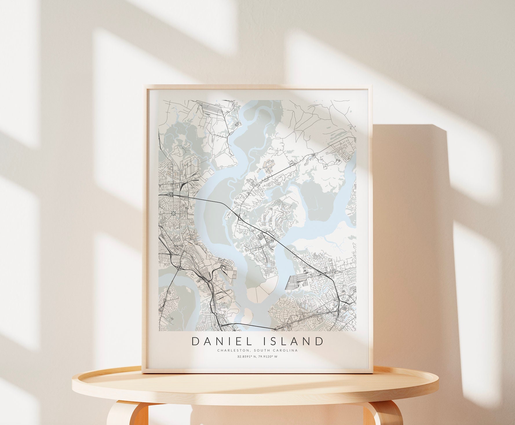 Daniel Island South Carolina Map Print, Map of Daniel Island ...