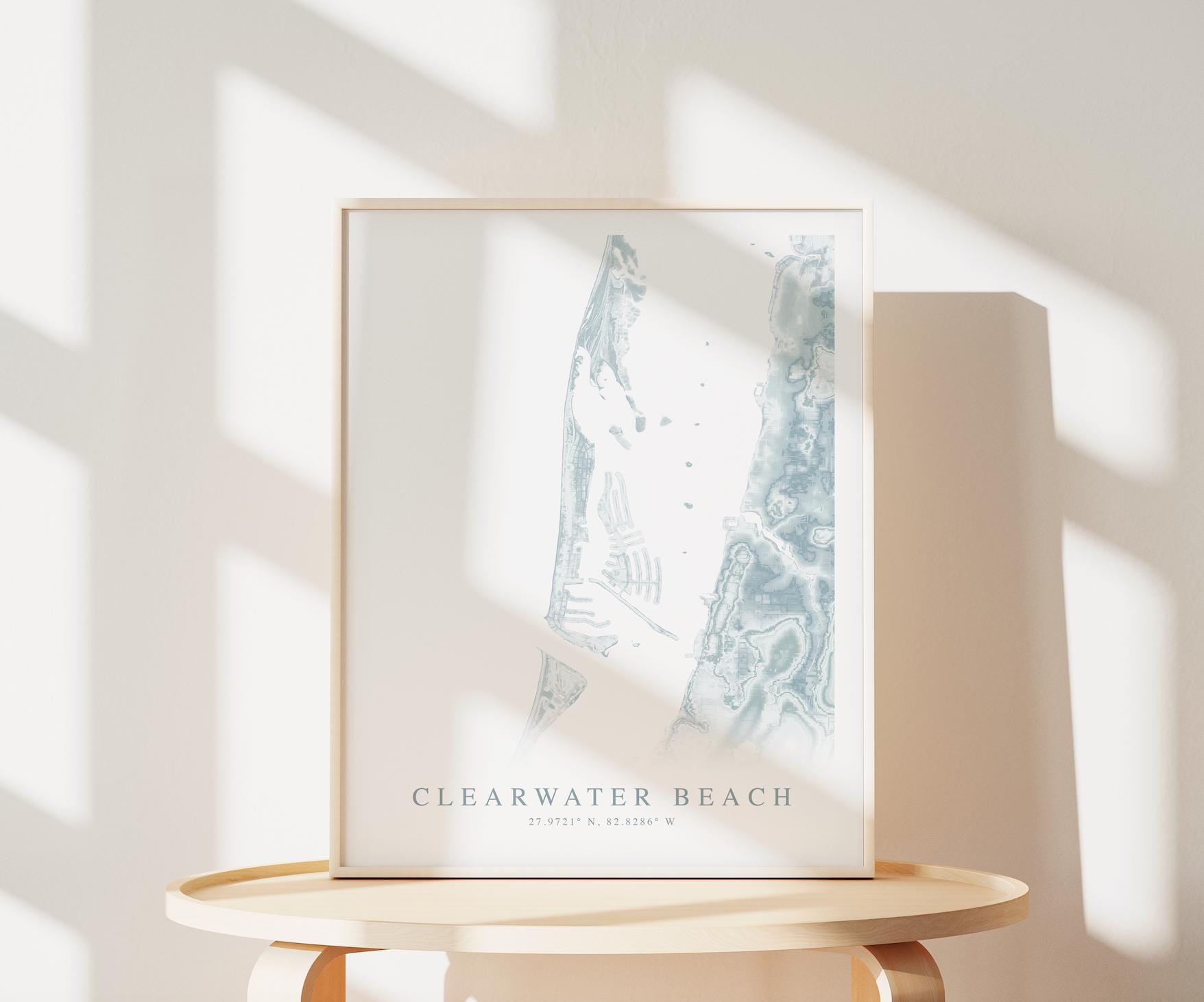 Clearwater Beach Map Print, Map of Clearwater Beach Florida, Florida ...