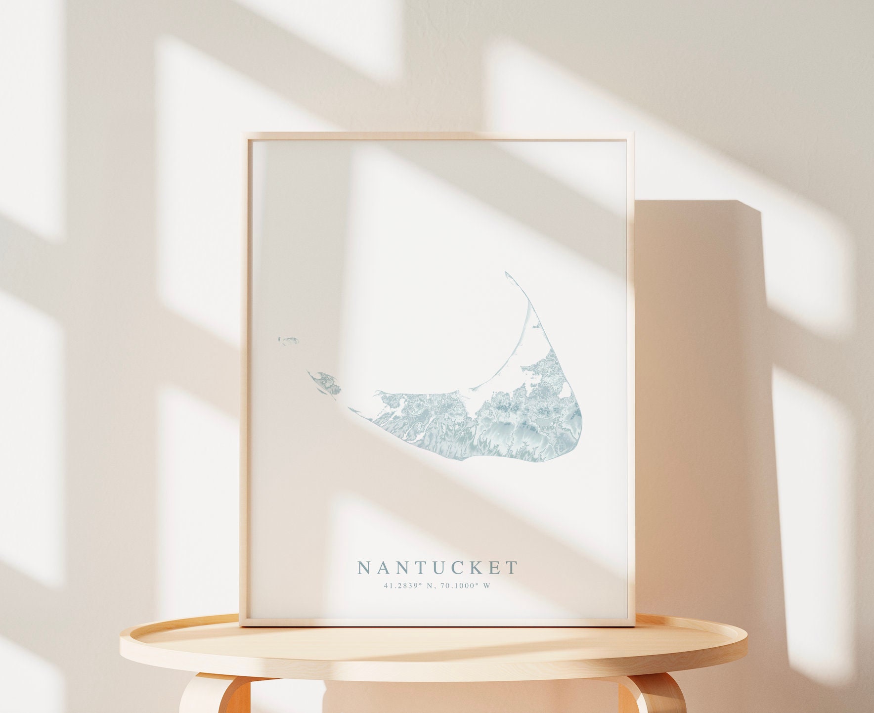 Nantucket Map Poster, Nantucket Map Decor, Nantucket Poster, Nantucket ...