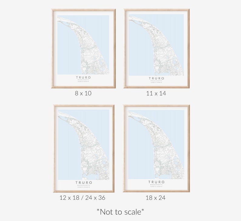 Truro Massachusetts Map Print, Truro Cape Cod Poster, Cape Cod Map ...