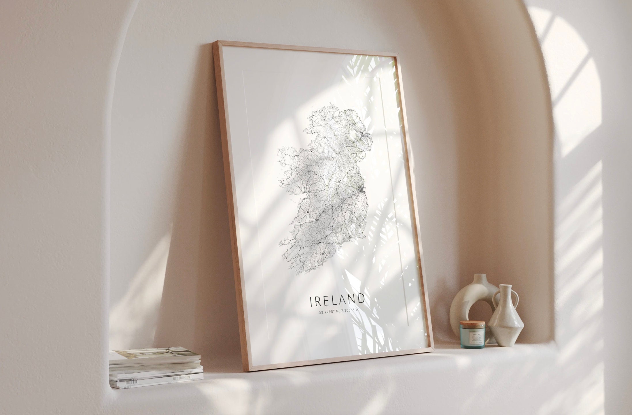 Ireland Map Print Ireland Map Poster Ireland Gift - Etsy