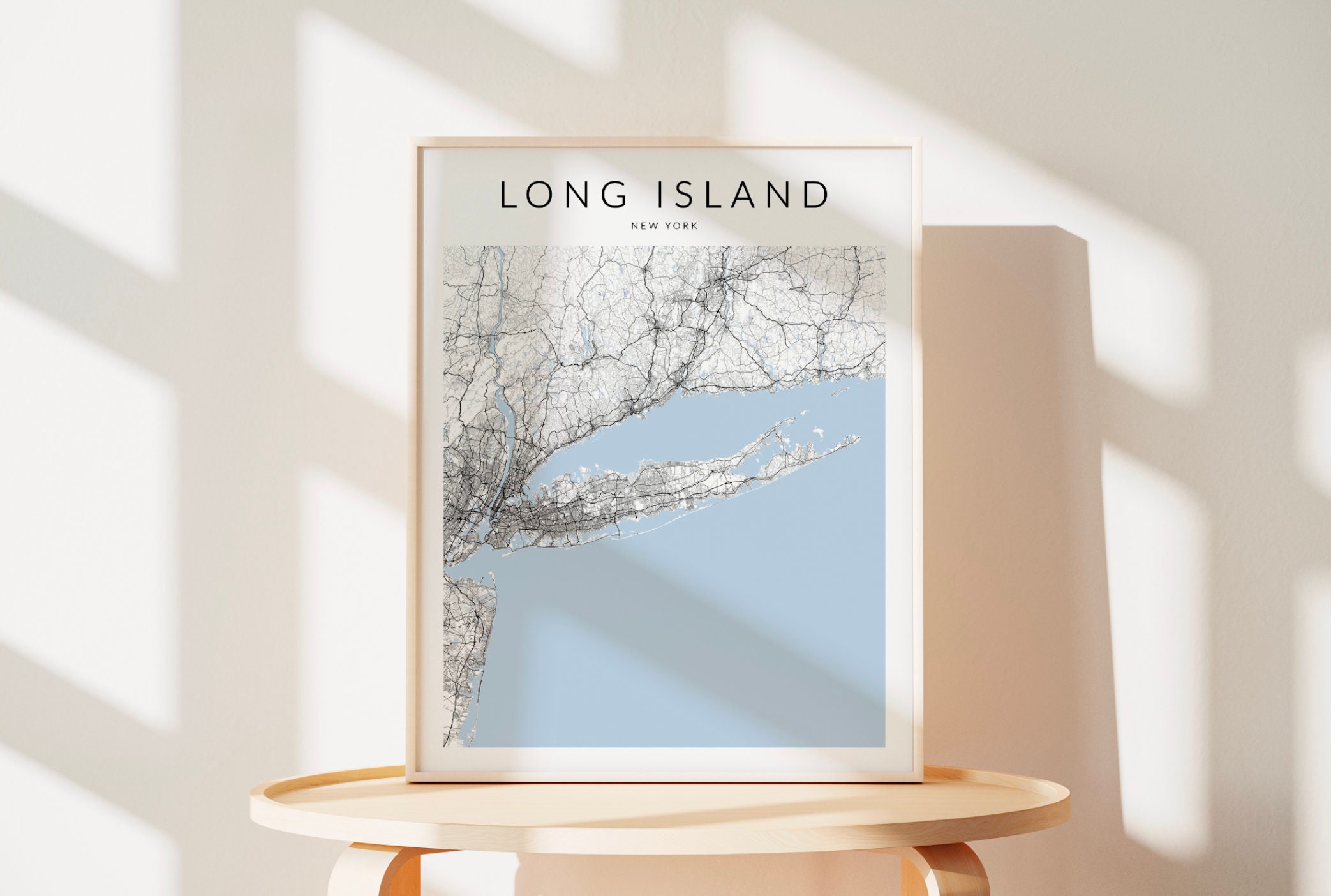 Long Island Map Print, Long Island Poster, New York Wall Art, Long ...