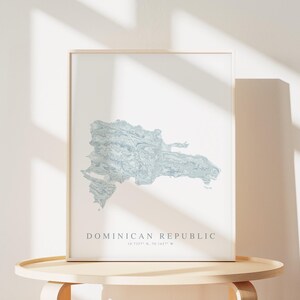 Dominican Republic Map Print, Map of Dominican Republic, Dominican ...