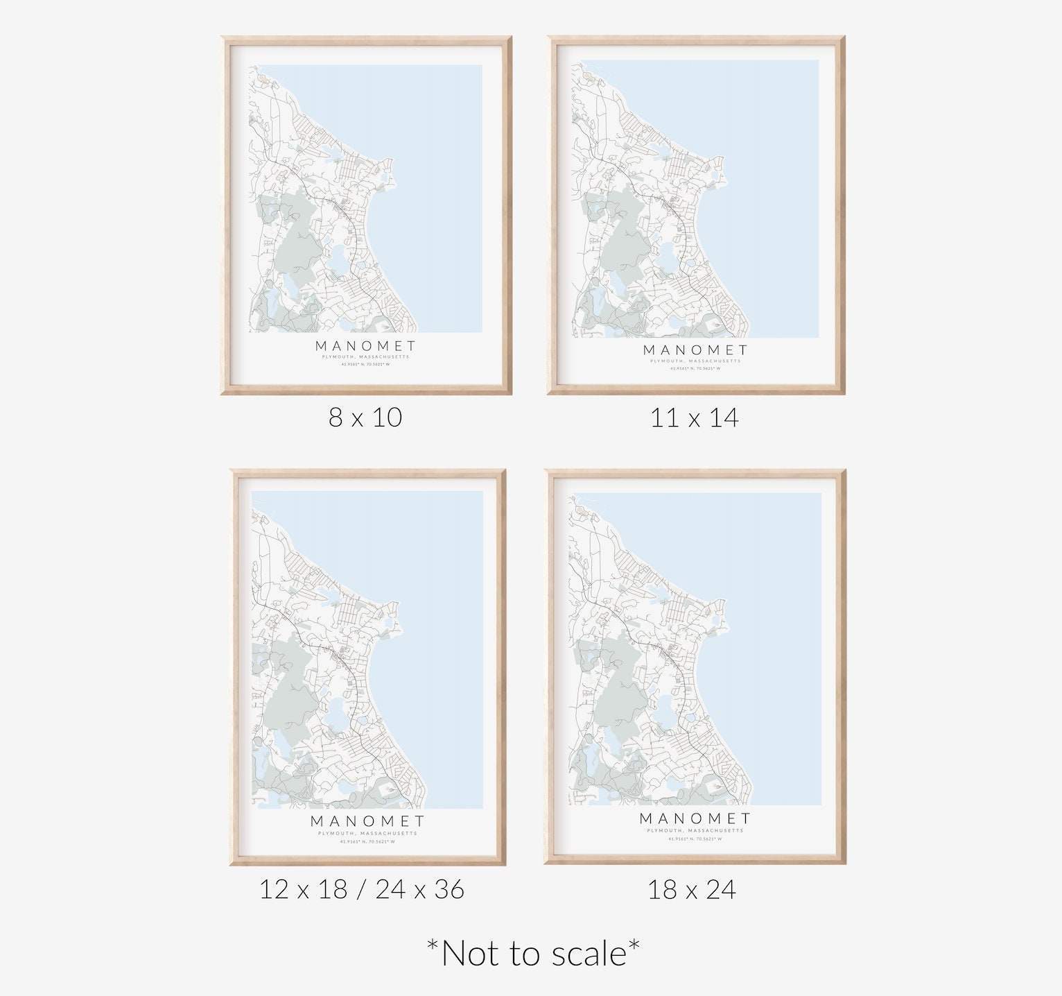 Manomet Map Print, Manomet Poster, Plymouth Massachusetts Map, Plymouth ...