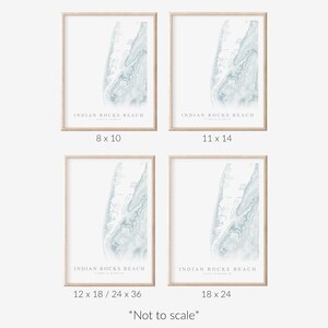 Indian Rocks Beach Map Print, Map of Indian Rocks Beach, Florida Beach ...
