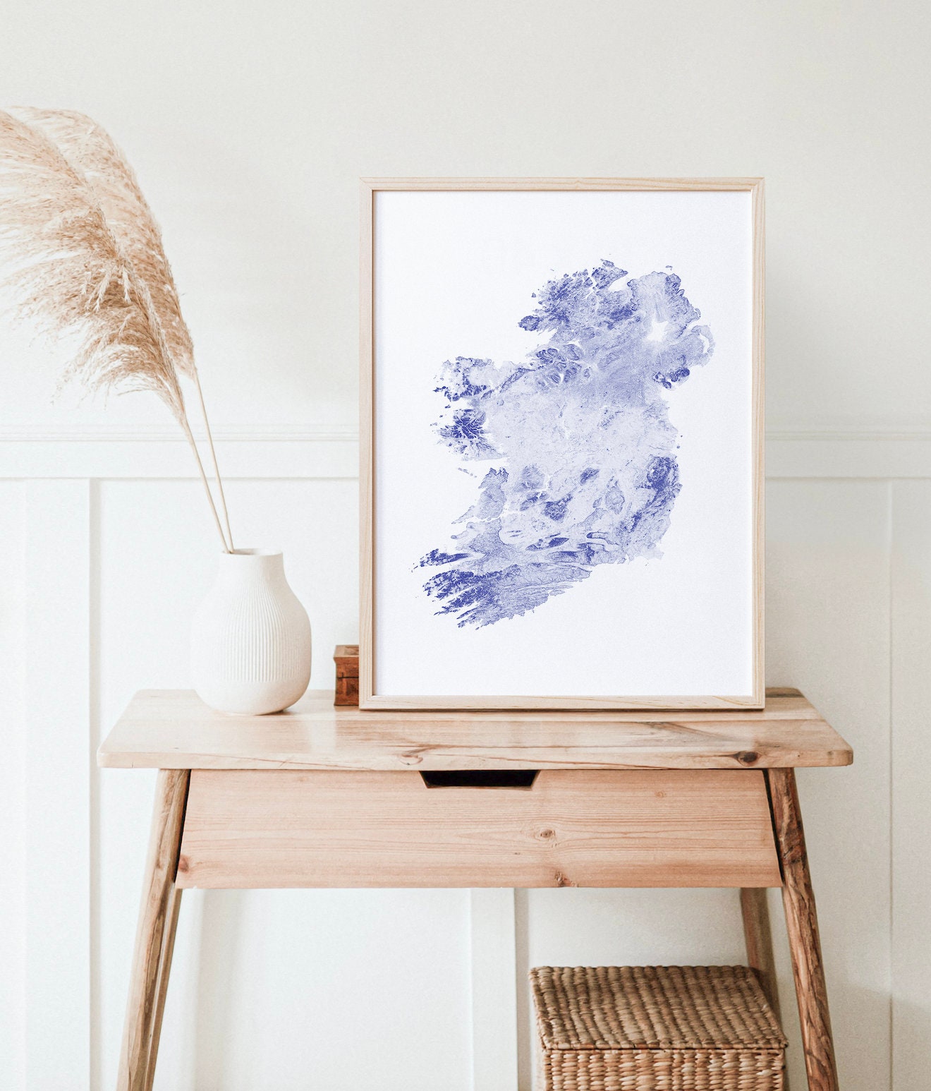 Ireland Map Print, Topographic Map of Ireland, Ireland Art, Ireland ...