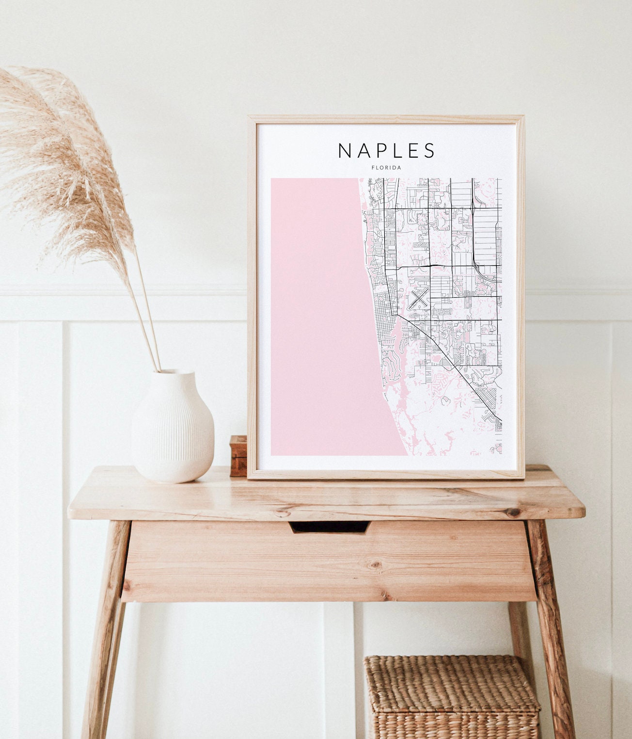 Naples Florida Map Print, Naples Poster, Naples Florida Decor, Florida ...