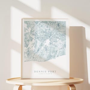 Dennis Port Map Print, Cape Cod Map Poster, Dennis Port Gift ...