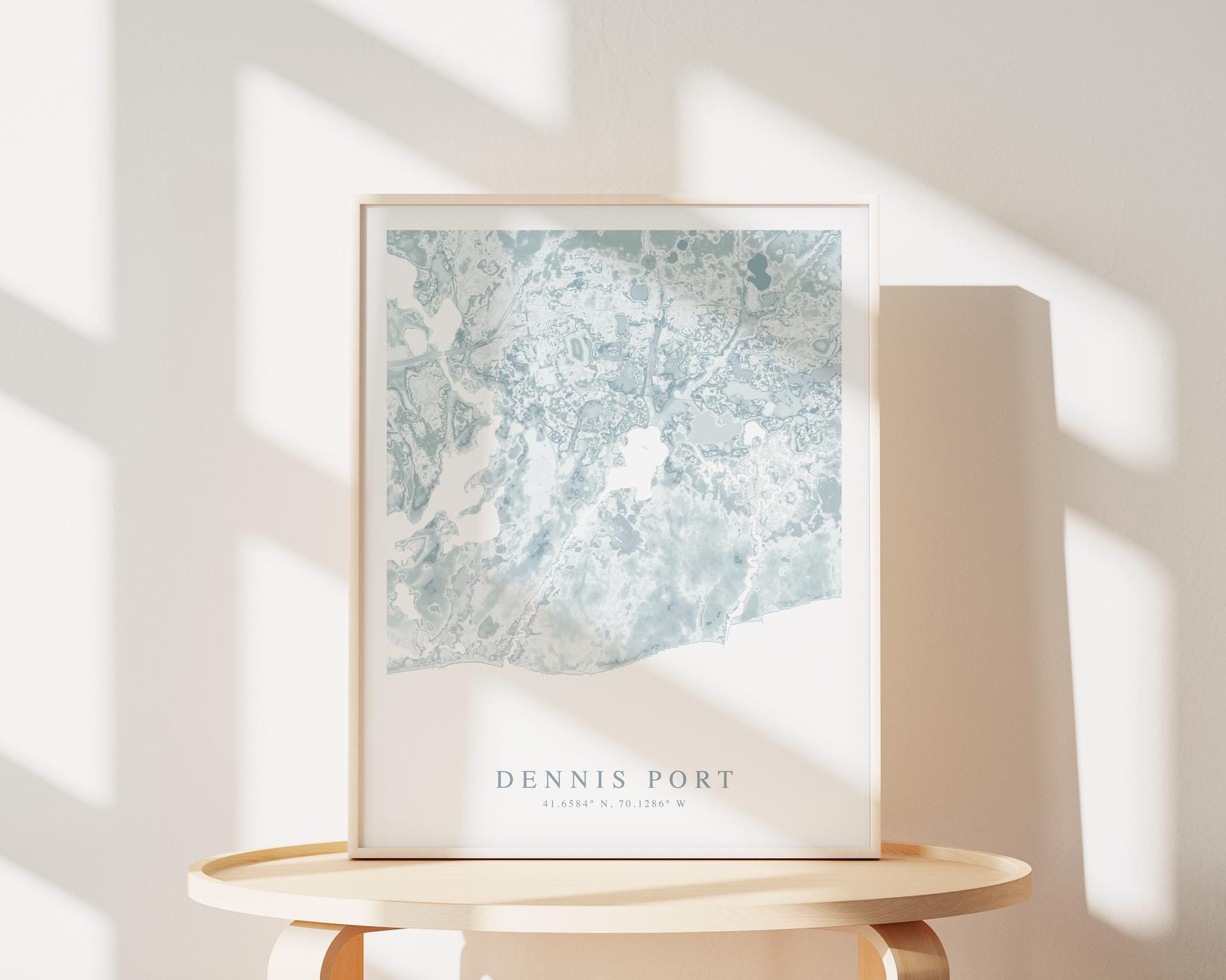 Dennis Port Map Print, Cape Cod Map Poster, Dennis Port Gift ...