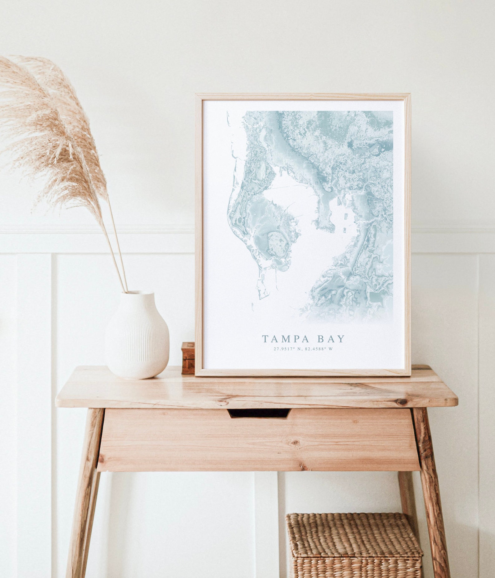 Tampa Bay Map Print, Map of Tampa Bay, Tampa Bay Gift, Florida Map ...