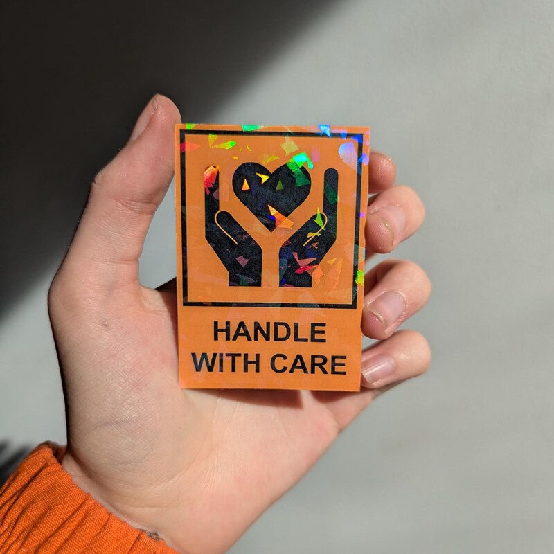 Buy Handle With Care Sticker Online In India - Etsy India