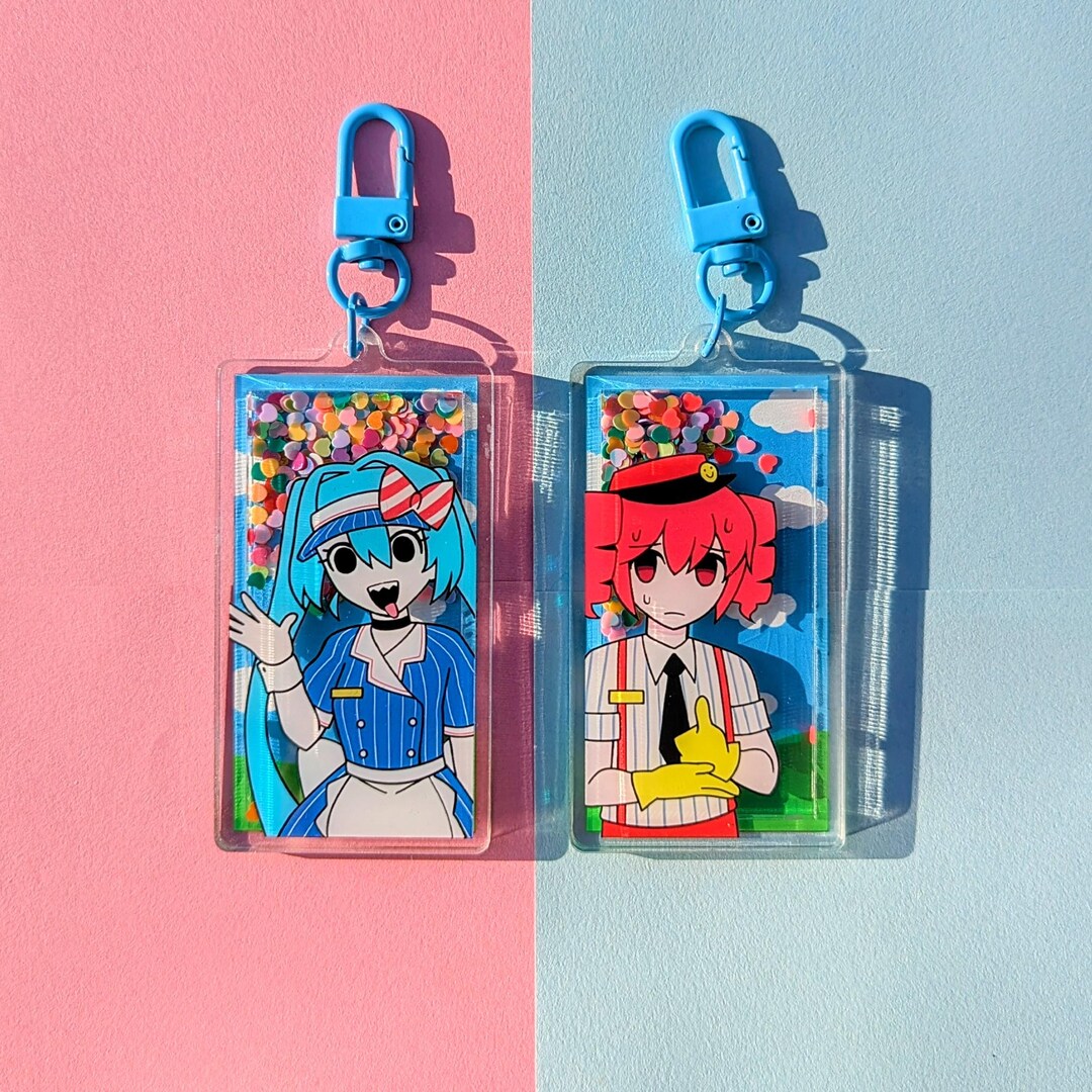 Mezmerizer Miku and Teto Shaker Keychain - Etsy