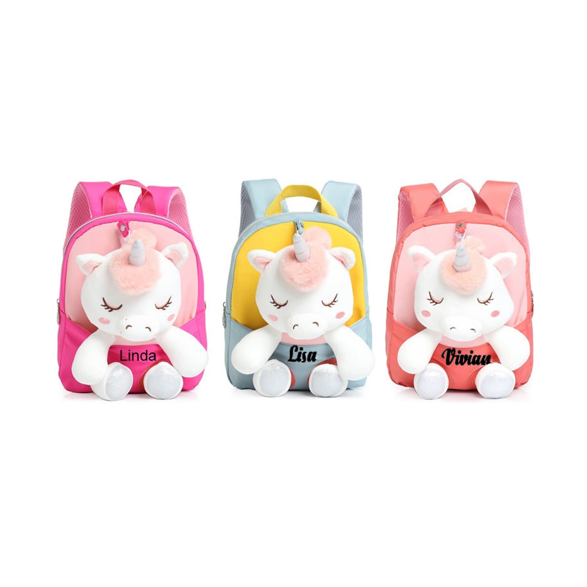 Personalisable Unicorn Kids Plush Toy Backpack. - Etsy