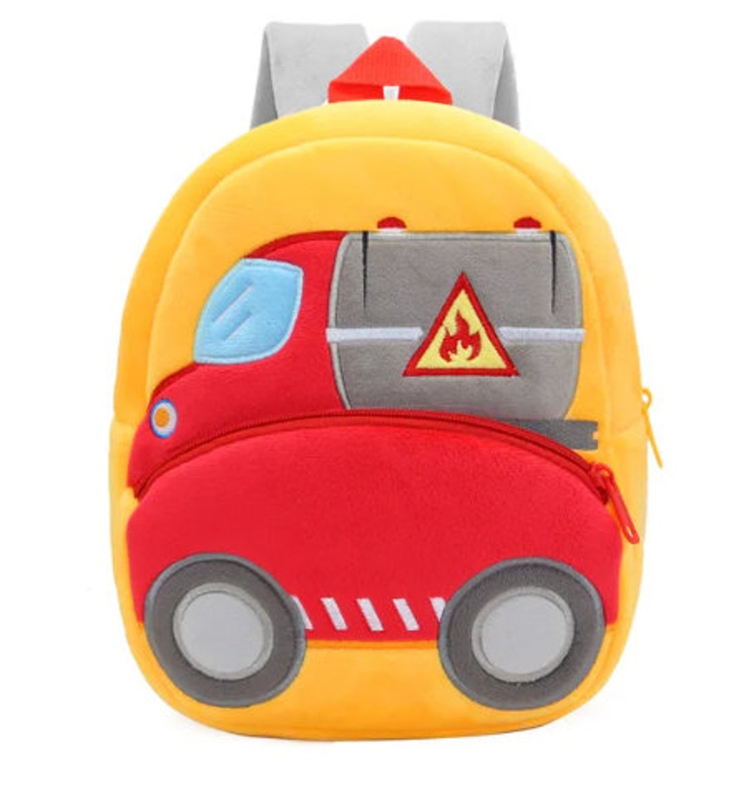 Personalisable Cute Vehicles Kids Plush Backpack. - Etsy