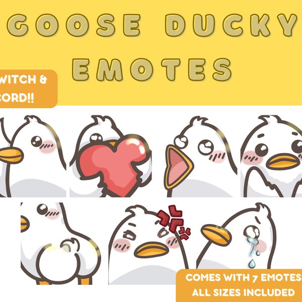 Ducky Goose Emotes - Etsy