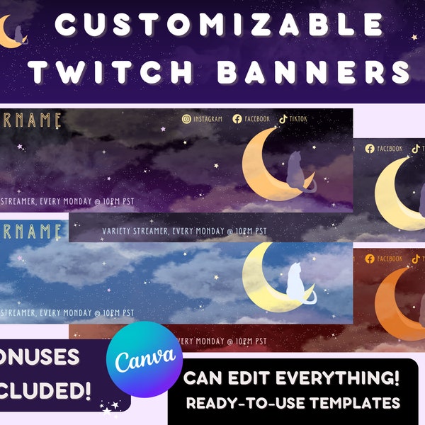 Moon Banner - Etsy