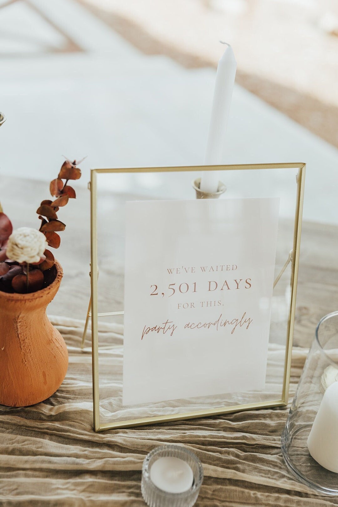 Party Accordingly Wedding Sign | Funny Wedding Sign | EDITABLE CANVA ...
