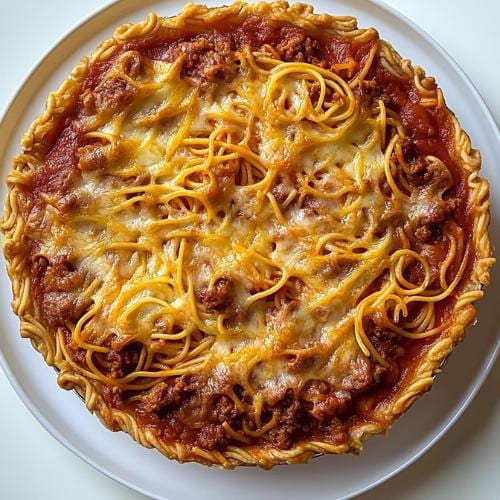 Italian Spaghetti Pie Recipe: Cheesy Comfort Food (PDF Download) - Etsy