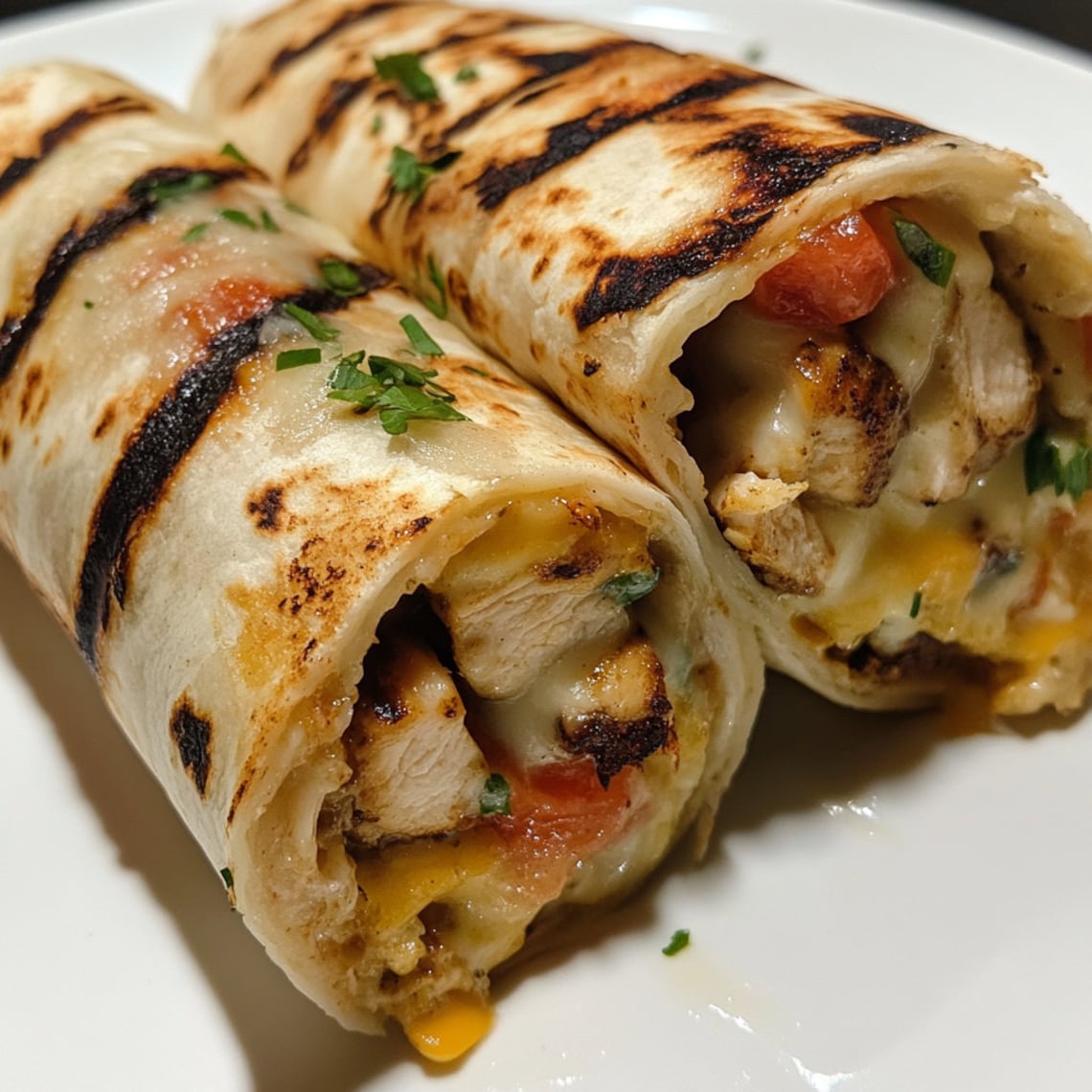 Cheesy Garlic Chicken Wraps Recipe: Savory & Easy (digital Download) - Etsy