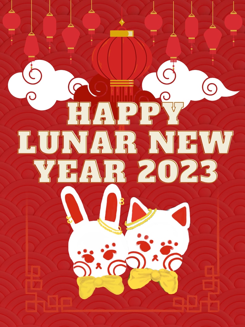 Lunar New Year 2023 Printable Posters, Chinese Zodiac, Year of the ...