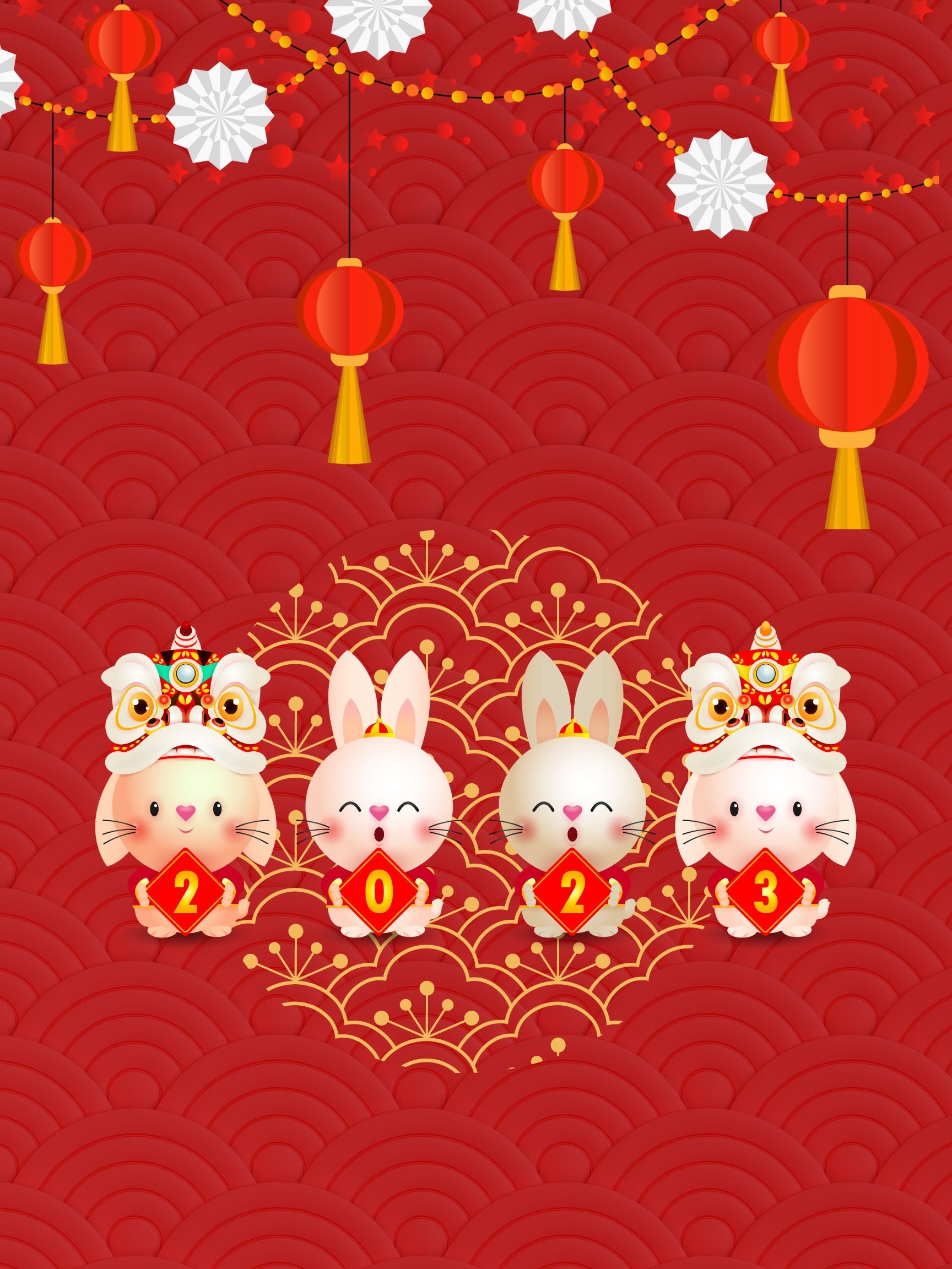 Lunar New Year 2023 Printable Posters, Chinese Zodiac, Year of the ...