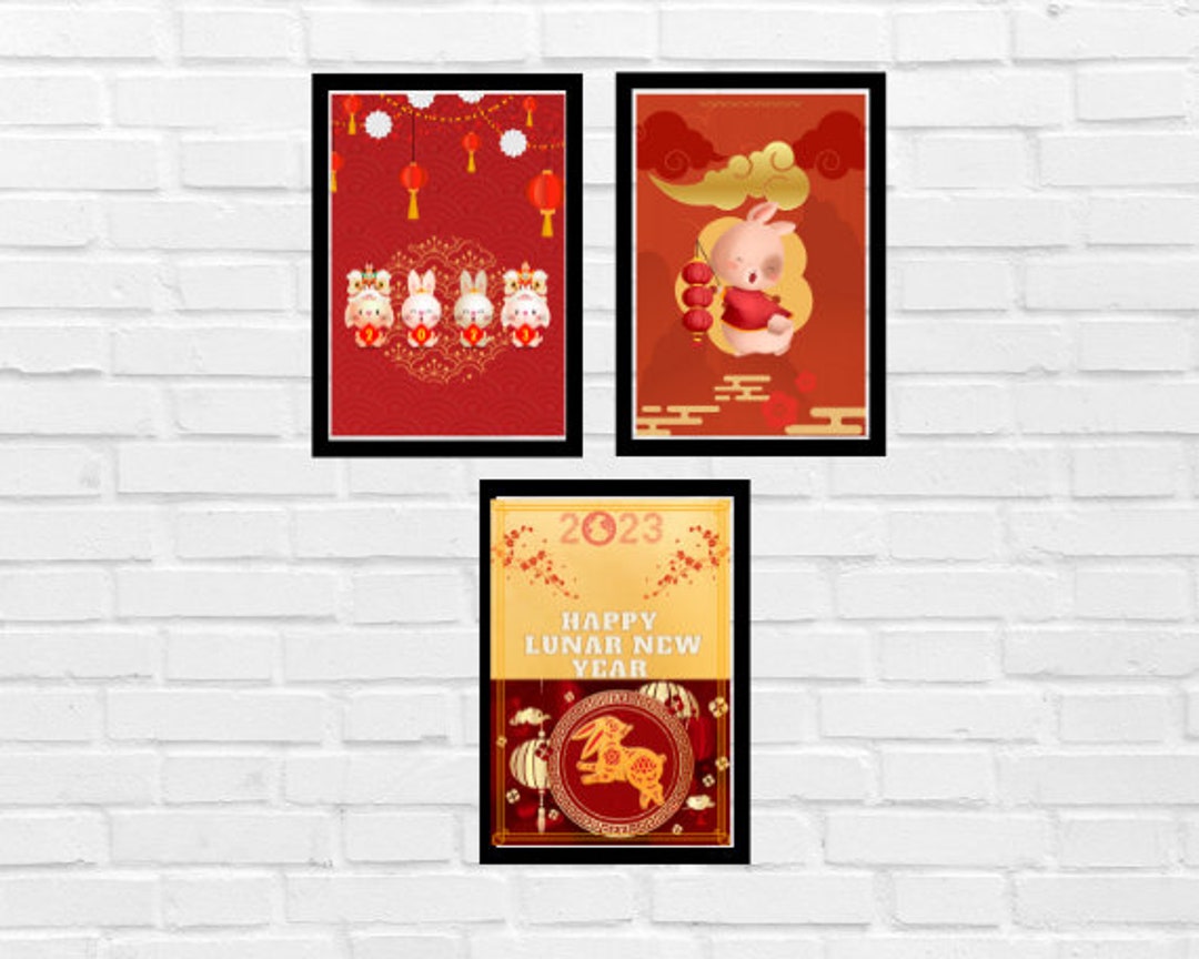Lunar New Year 2023 Printable Posters, Chinese Zodiac, Year of the ...