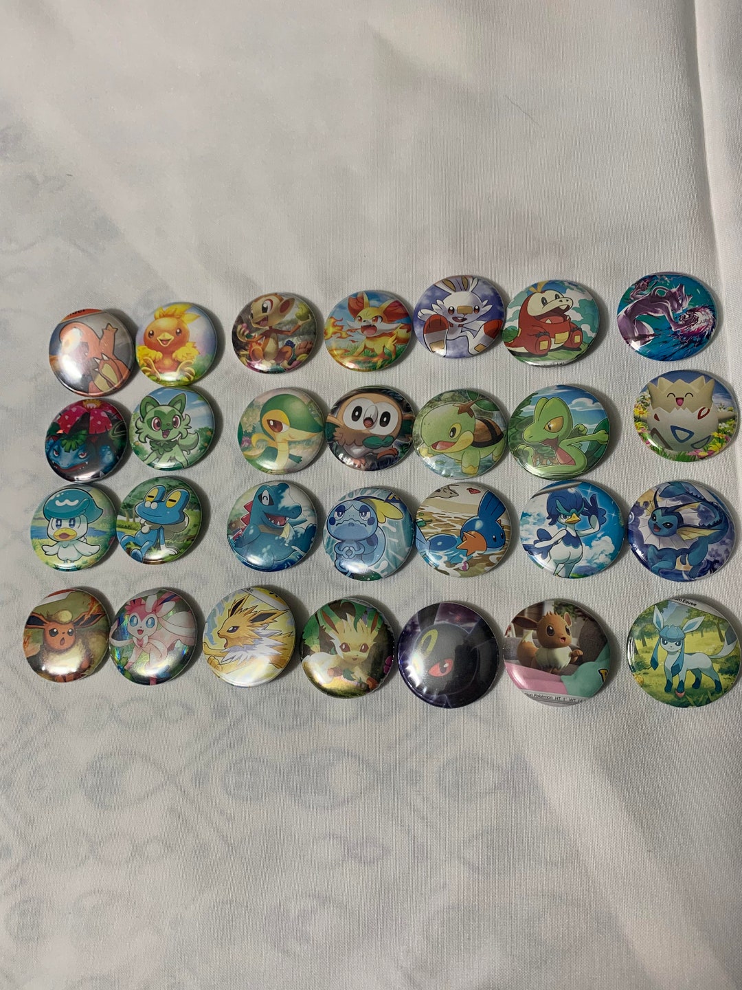 Pokemon Buttons Made From Authentic Pokemon Cards. Set of 5 - Etsy